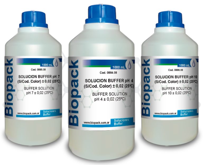 SOLUCION BUFFER PH-4 x 500 ml | BIOPACK | MARBE S.A.