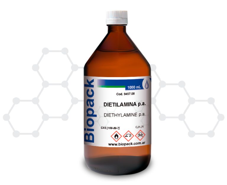 DIETILAMINA P.A. x 1000 mL | BIOPACK | MARBE S.A.