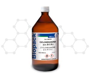 CICLOHEXANONA P.A. (ACS) x 1000 ml | BIOPACK | MARBE S.A.
