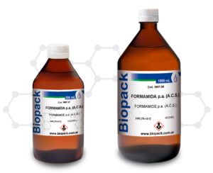 FORMAMIDA P.A. (ACS) x 500 ml | BIOPACK | MARBE S.A.