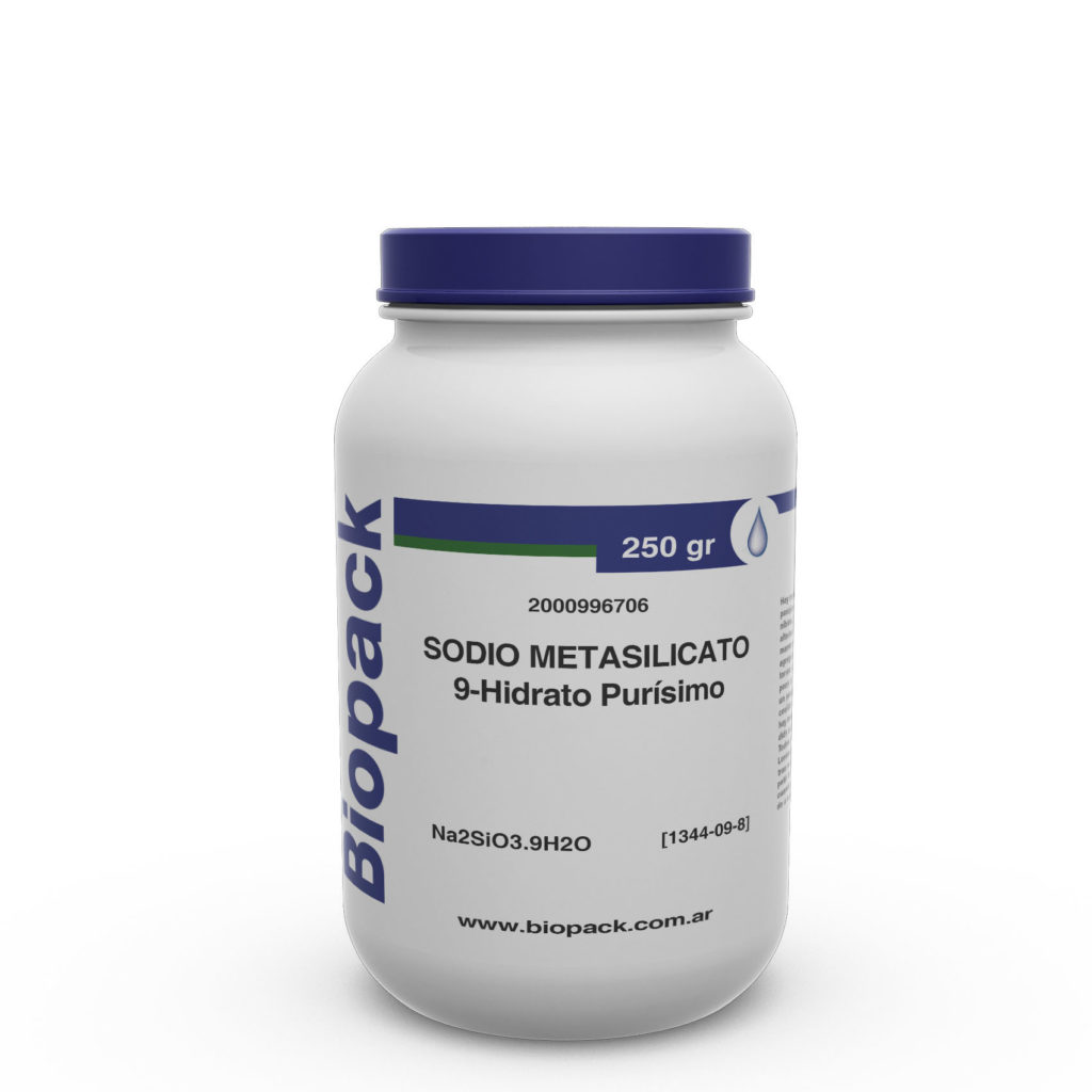 SODIO METASILICATO 9-H2O Purísimo x 250 g | BIOPACK | MARBE S.A.