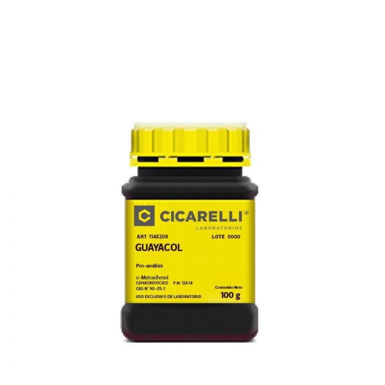 GUAYACOL Pro-análisis x 100 g | CICARELLI | MARBE S.A.