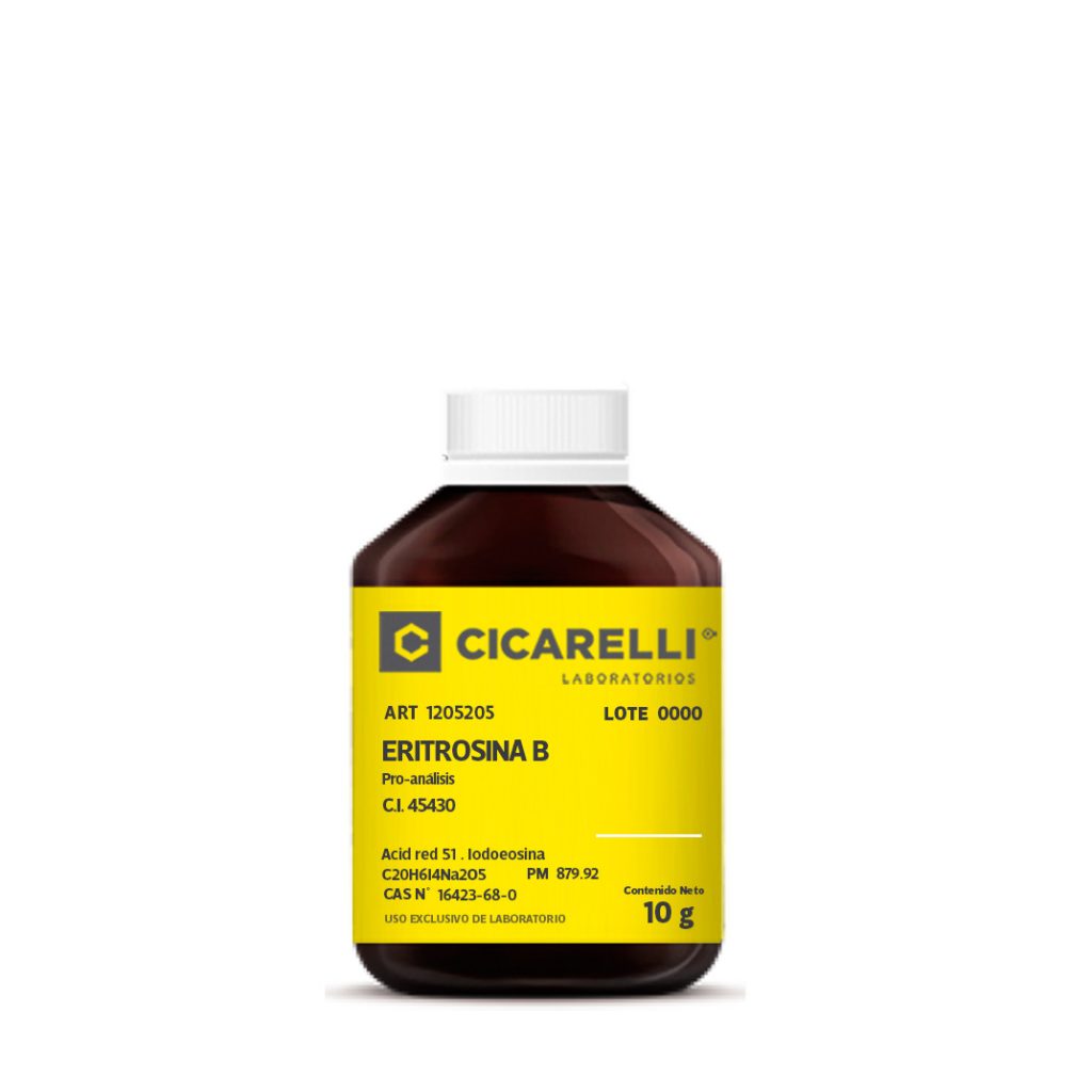 ERITROSINA B (C.I. 45430) Pro-análisis x 10 g | CICARELLI | MARBE S.A.